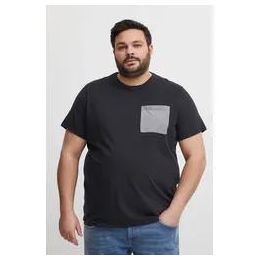 T-Shirt Blend "BHBenedikt Big & Tall", Damen, Gr. 4XL, schwarz, Web, 100% Baumwolle, unifarben, regular fit normal, Rundhals, Shirts T-Shirt, Klassisches T-Shirt mit Rundhalsausschnitt in gro&szlig;en Gr&ouml;&szlig;en