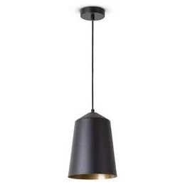 Paco Home Deckenleuchte "Jackson", schwarz, 1, &Oslash; 19,5cm H: 28,5cm, Leuchten, Wohnzimmer Aluminium Pulverbeschichtet Industrial Design E27, Pendelleuchte