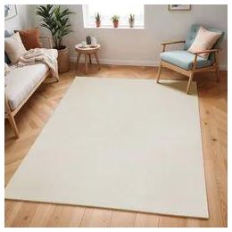 Teppich LIVABLISS "BUSAN", wei&szlig;, B:200cm H:14mm L:275cm, Kunstfaser, Teppiche, Teppich, Skandi Design, Modern Boho Kurzflor Wohnzimmerteppich, Schlafzimmer