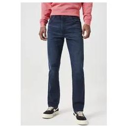 5-Pocket-Jeans Wrangler "TEXAS SLIM FREE TO STRETCH", Herren, Gr. 40, L&auml;nge 30, blau (wild horse), Denim/Jeans, Obermaterial: 91% Baumwolle, 7% Elastomultiester, 2% Elasthan, slim fit, Jeans 5-Pocket-Jeans, Free to stretch material