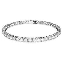 Armkette Swarovski "Schmuck Geschenk Matrix Armband" Gr. S, silber (metallfarben, kristallwei&szlig;, kristallwei&szlig;), Armb&auml;nder, Damen, S, Metall, Armkette, mit Swarovski Kristall