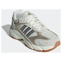 Sneaker Adidas SPORTSWEAR "CRAZYCHAOS 2000", Damen, Gr. 41, wei&szlig; (sanftes wei&szlig;, cyber metallic, orbit grau), Leder, Synthetik, Textil, Schuhe Sneaker, inspiriert vom Design des adistar control