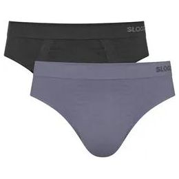 Slip Sloggi "men GO Smooth", Damen, Gr. L, schwarz (schwarz combination), Single Jersey, Obermaterial: 72% Baumwolle, 21% Polyamid, 7% Elasthan, Unterhosen Slip, nahtlos, weich, ohne Eingriff, ohne st&ouml;rende N&auml;hte