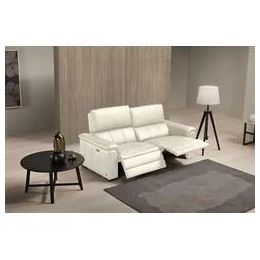 2,5-Sitzer Egoitaliano "Capucine Breite 200cm, hoher Sitzkomfort", beige (cremewei&szlig;), B:200cm H:99cm T:97cm, Sofas, wahlweise mit elektrisch oder manuell verstellbarer Relaxfunktion