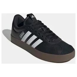 Sneaker Adidas SPORTSWEAR "VL COURT 3.0", Herren, Gr. 43, schwarz-wei&szlig; (core schwarz, ftwr wei&szlig;, gum5), Leder, Synthetik, Schuhe Sneaker, inspiriert vom Design des Adidas samba, Topseller