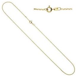 Goldkette Jobo, gelb (gelbgold 585), Halsketten, Damen, Gelbgold 585, L: 45, Goldkette, Ankerkette 585 Gold 45 cm 1,2 mm