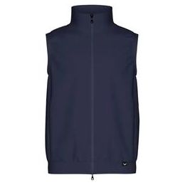 Steppweste TRIGEMA "TRIGEMA Weste aus bequemem Sweat-Material", Herren, Gr. 3XL, blau (navy), 70% Baumwolle, 30% Polyester, Westen Steppweste