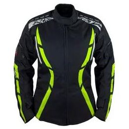 Roleff Racewear Motorradjacke ROLEFF "Zelina RO" Gr. XL, schwarz, Jacken, Damen, XL, Obermaterial: 100% Polyester. Innenfutter: 100% Polyester, wasserdicht und winddicht, mit Weitenverstellung