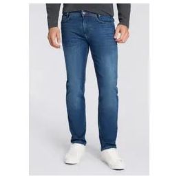 Straight-Jeans MAC "Arne", Herren, Gr. 36, L&auml;nge 32, blau (dunkelblau), Denim/Jeans, Obermaterial: 95% Baumwolle, 3% Elastomultiester, 2% Elasthan, gerade, Jeans Straight-Jeans, in gepflegter Optik, mit Stretch