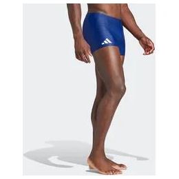 Badehose Adidas PERFORMANCE "SOLID BOXER-", Herren, Gr. 6M, N-Gr, blau (dunkelblau, wei&szlig;), Obermaterial: 78% Polyamid, 22% Elasthan, Badehosen Badehose