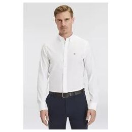 Langarmhemd Gant "Slim Fit Popeline Hemd leichte Baumwolle strapazierf&auml;hig pflegeleicht", Herren, Gr. 4XL, N-Gr, wei&szlig;, Popeline, Obermaterial: 100% Baumwolle, unifarben, slim fit h&uuml;ftbedeckend, mit Knopf,&Auml;rmel mit &Auml;rmelschlitz runde 1-Knopf-Manschette, Hemden, mit klassischer Logostickerei auf der Brust