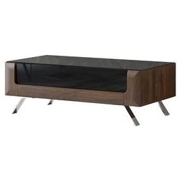 Couchtisch Home Affaire "Kasai", braun (wallnut columbia, schwarz), B:110cm T:65cm, Tische, Couchtisch, (110 x 65 cm)