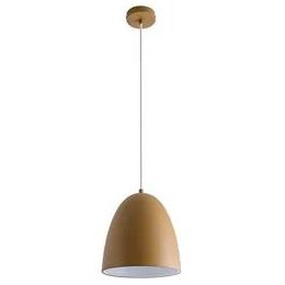 Paco Home Pendelleuchte "JACK", gelb, 1, &Oslash; 25cm H: 26cm, Leuchten, K&uuml;chenlampe H&auml;ngelampe Esszimmer Esstischlampe Innen Gold Wei&szlig;, Pendelleuchte