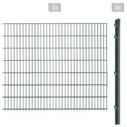 Doppelstabmattenzaun Arvotec "EXCLUSIVE 143 zum Einbetonieren", grau (anthrazit), H:143cm, Kunststoff, Stahl, Zaunelemente, Zaunh&ouml;he 143 cm, Zaunl&auml;nge 2 - 60 m