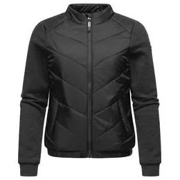 Outdoorjacke Ragwear "Zabava", Damen, Gr. M (38), schwarz, Obermaterial: 100% Polyester. Obermaterial &Auml;rmel: 70% Baumwolle, 30% Polyester. Futter: 100% Polyester. Wattierung: 100% Polyester, gerade h&uuml;ftbedeckend, &Auml;rmel ohne &Auml;rmelschlitz abgestepptes B&uuml;ndchen, Jacken Outdoorjacke, Leichte gesteppte &Uuml;bergangsjacke mit weichen &Auml;rmeln
