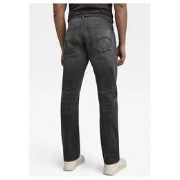 G-Star Raw Straight-Jeans G-STAR "Mosa Straight", Herren, Gr. 36, L&auml;nge 32, schwarz (worn schwarz), Denim/Jeans, Obermaterial: 99% Baumwolle, 1% Elasthan, straight fit normal, Jeans Straight-Jeans, mit hellen N&auml;hten
