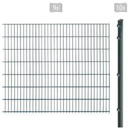 Doppelstabmattenzaun Arvotec "EXCLUSIVE 143 zum Einbetonieren", grau (anthrazit), H:143cm, Kunststoff, Stahl, Zaunelemente, Zaunh&ouml;he 143 cm, Zaunl&auml;nge 2 - 60 m