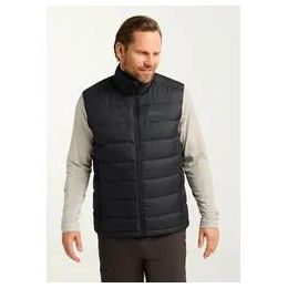 Daunenweste Jack Wolfskin "ATHER DOWN VEST M RDS", Herren, Gr. L (52), schwarz, Obermaterial: 100% Polyester. F&uuml;llung: 90% Entendaune, 10% sonstige Fasern, Westen