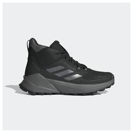Wanderschuh Adidas TERREX "TERREX TRAILMAKER 2.0 MID GORE-TEX", Damen, Gr. 42, schwarz (core schwarz, carbon, grau four), Synthetik, Textil, Schuhe Wanderschuh, wasserdicht dank Gore-Tex Membrane