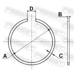 FEBEST Reparatursatz, Achsschenkelbolzen cc227x2pcs5 f&uuml;r SUZUKI