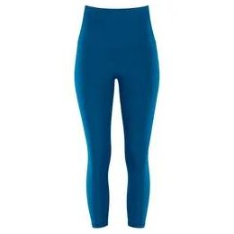 Leggings WINSHAPE "7/8-Tights HWL317C", Damen, Gr. M, Normalgr&ouml;&szlig;en, gr&uuml;n (teal gr&uuml;n), 85% Polyester, 15% Elasthan, Hosen Leggings, mit V-Shape Applikation und Core-Bund
