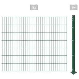 Einstabmattenzaun Arvotec "ESSENTIAL 140 zum Einbetonieren", gr&uuml;n (dunkelgr&uuml;n), H:140cm, Kunststoff, Stahl, Zaunelemente, Zaunh&ouml;he 140 cm, Zaunl&auml;nge 2 - 60 m