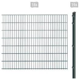 Doppelstabmattenzaun Arvotec "EXCLUSIVE 143 zum Einbetonieren", grau (anthrazit), H:143cm, Kunststoff, Stahl, Zaunelemente, Zaunh&ouml;he 143 cm, Zaunl&auml;nge 2 - 60 m