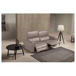 2,5-Sitzer Egoitaliano "Capucine Breite 200cm, hoher Sitzkomfort", beige (safari), B:200cm H:99cm T:97cm, Sofas, wahlweise mit elektrisch oder manuell verstellbarer Relaxfunktion