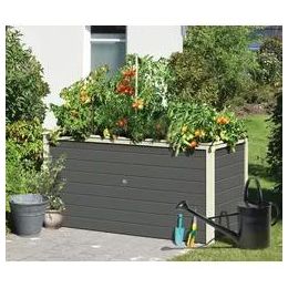 Hochbeet Karibu, grau (terragrau), B:209cm H:92cm T:111cm, Holzwerkstoff, Pflanzgef&auml;&szlig;e, BxTxH: 209x111x92 cm