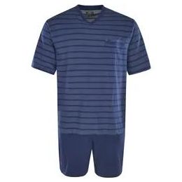 Schlafanzug Hajo "Pyjama", Herren, Gr. XL, blau, Obermaterial: 60% Baumwolle CO. 40% Polyester PES., Homewear-Sets Schlafanzug