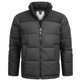 Steppjacke Ragwear "Waldess", Herren, Gr. S (48), grau (dunkelgrau), Obermaterial: 100% Polyester. Futter: 100% Polyester. Wattierung: 100% Polyester, gerade h&uuml;ftbedeckend, hoch geschlossener Ausschnitt, &Auml;rmel ohne &Auml;rmelschlitz Rippstrickb&uuml;ndchen, Jacken Steppjacke, Gesteppte Herren Outdoorjacke in Woll-Optik
