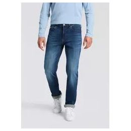 Tommy Hilfiger Slim-fit-Jeans TOMMY JEANS "Austin Slim Tapered", Herren, Gr. 36, L&auml;nge 30, blau (schwarz denim 1bk), Denim/Jeans, Obermaterial: 92% Baumwolle, 6% Polyester, 2% Elasthan, slim fit, Jeans Slim-fit-Jeans, zum Kn&ouml;chel hin schmaler werdende Jeans mit mittlerer Leibh&ouml;he