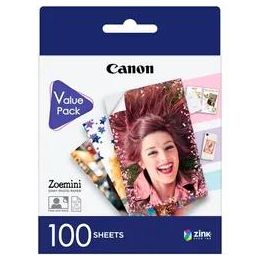 Canon Fotopapier "Zoemini Zink Papier ZP-2030 - 100 Blatt", wei&szlig;, B:5cm H:7,6cm, Papiere