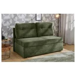 Jockenh&ouml;fer Schlafsofa JOCKENH&Ouml;FER GRUPPE "Torben, B: 130 cm, Liegefl. 126x191 cm", gr&uuml;n, B:130cm T:85cm, Cord: 100% Polyester, Sofas, Schlafsofa, mit Bettfunktion, Bettkasten & R&uuml;ckenkissen