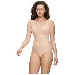 Shaping-Body Triumph "True Shape Sensation BS", Damen, Gr. 80, Cup D, beige, Jersey, Obermaterial: 57% Polyamid, 42% Elasthan, 1% Polyester, Bodys, verkleinert die Brust optisch um eine Cup-Gr&ouml;&szlig;e, b&uuml;gellos