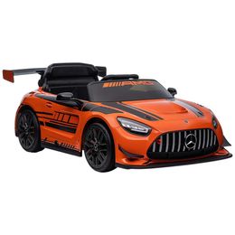 Elektro-Kinderauto, Orange, Schwarz, Metall, Kunststoff, 58x29x115 cm, Spielzeug, Kinderspielzeug, Kinderautos & Elektro-Kinderautos