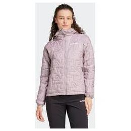 Outdoorjacke Adidas TERREX "XPERIOR PRIMALOFT LOOSE FILL HOODED", Damen, Gr. M, lila (preloved fig), Obermaterial: 100% Polyamid, Jacken Outdoorjacke