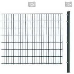 Doppelstabmattenzaun Arvotec "EXCLUSIVE 143 zum Einbetonieren", grau (anthrazit), H:143cm, Kunststoff, Stahl, Zaunelemente, Zaunh&ouml;he 143 cm, Zaunl&auml;nge 2 - 60 m