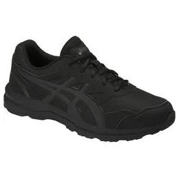 Walkingschuh asics "GEL-MISSION 3", Herren, Gr. 42,5, schwarz (schwarz, carbon, phantom), Synthetik, Schuhe Walkingschuh, mit GEL-Technologie im R&uuml;ckfu&szlig;bereich, EVA-Mittelsohle, Topseller