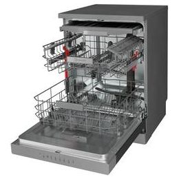 Bauknecht Standgeschirrsp&uuml;ler "B0F D651A X", Energieeffizienz: B (A-G), silber (silberfarben), B:60cm H:82cm T:59cm, Geschirrsp&uuml;ler, ActiveDry - automatisches T&uuml;r&ouml;ffnungssystem