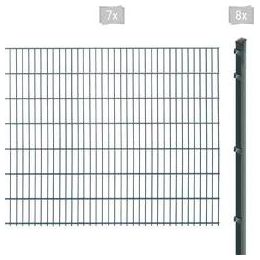 Doppelstabmattenzaun Arvotec "EXCLUSIVE 143 zum Einbetonieren", grau (anthrazit), H:143cm, Kunststoff, Stahl, Zaunelemente, Zaunh&ouml;he 143 cm, Zaunl&auml;nge 2 - 60 m