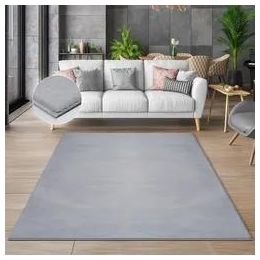 Teppich the carpet "Cosy", grau, B:160cm H:11mm L:220cm, Polyester, Teppiche, Teppich, Wohnzimmer Teppich Fell-Optik waschbar elegant
