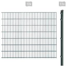 Doppelstabmattenzaun Arvotec "EXCLUSIVE 143 zum Einbetonieren", grau (anthrazit), H:143cm, Kunststoff, Stahl, Zaunelemente, Zaunh&ouml;he 143 cm, Zaunl&auml;nge 2 - 60 m