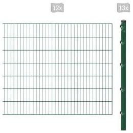 Einstabmattenzaun Arvotec "ESSENTIAL 140 zum Aufschrauben", gr&uuml;n (dunkelgr&uuml;n), H:140cm, Kunststoff, Stahl, Zaunelemente, Zaunh&ouml;he 140 cm, Zaunl&auml;nge 2 - 60 m