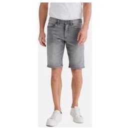 Bermudas Stooker Men "5-Pkt Style Summer Denim Bermudas", Damen, Gr. 34, silber (silbergrau denim), Denim/Jeans, 99% Baumwolle, 1% Elasthan, gerade kurz, Hosen Bermudas, Sommer Straight Fit Casual Stretchdenim f&uuml;r Herren