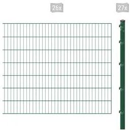 Einstabmattenzaun Arvotec "ESSENTIAL 140 zum Aufschrauben", gr&uuml;n (dunkelgr&uuml;n), H:140cm, Kunststoff, Stahl, Zaunelemente, Zaunh&ouml;he 140 cm, Zaunl&auml;nge 2 - 60 m