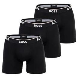 Boxershorts BOSS "Boxershort BoxerBr 3P Power 3er Pack", Herren, Gr. XXL, schwarz, Obermaterial: 95% Baumwolle CO. 5% Elasthan EL., Unterhosen