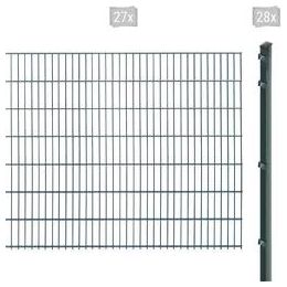 Doppelstabmattenzaun Arvotec "EXCLUSIVE 143 zum Einbetonieren", grau (anthrazit), H:143cm, Kunststoff, Stahl, Zaunelemente, Zaunh&ouml;he 143 cm, Zaunl&auml;nge 2 - 60 m