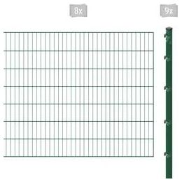 Einstabmattenzaun Arvotec "ESSENTIAL 140 zum Aufschrauben", gr&uuml;n (dunkelgr&uuml;n), H:140cm, Kunststoff, Stahl, Zaunelemente, Zaunh&ouml;he 140 cm, Zaunl&auml;nge 2 - 60 m