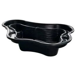 Fertigteich Ubbink "Calmus SIII", schwarz, B:130cm H:50cm L:165cm, Polyethylen (PE), Teichschalen, mit Biotoprand